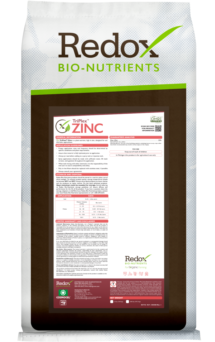 TriPlex™ Zinc Organic – Redox Bio-nutrients
