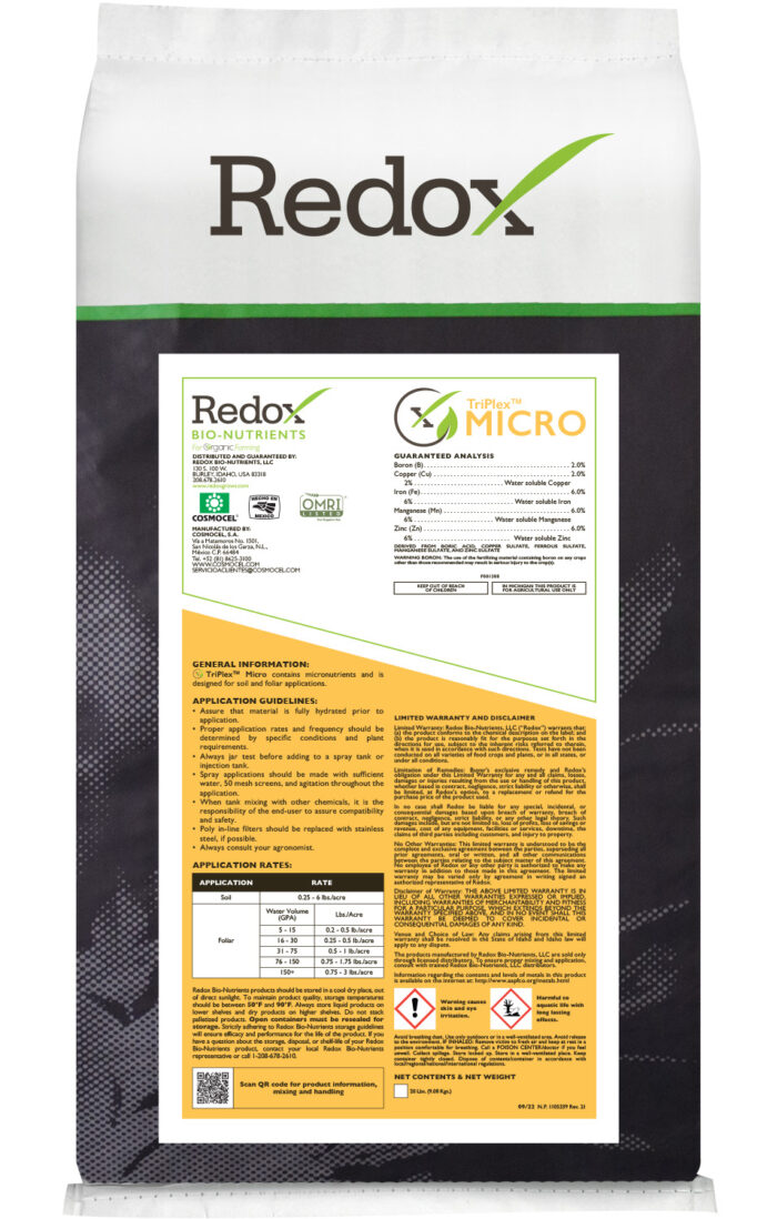 TriPlex™ Micro Organic - Redox Bio-nutrients